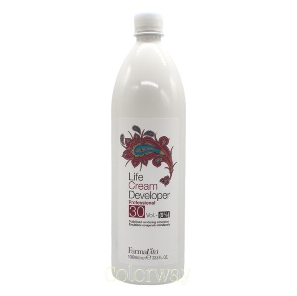 FarmaVita Life Color Creamy Developer Oxidant 30 Vol 9% 1000ml | Colorway