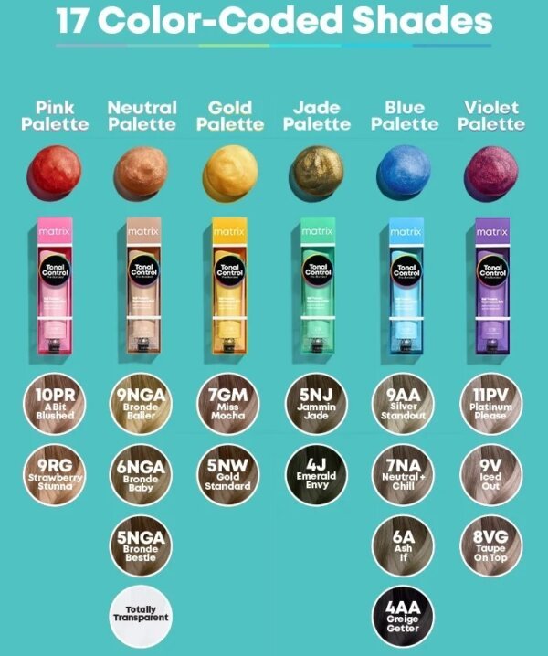 Matrix Tonal Control Pre-Bonded Acidic Gel-Cream Toners 90ml | Colorway