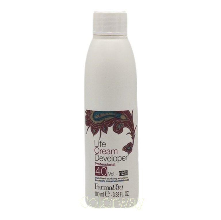 FarmaVita Life Color Creamy Developer Oxidant 40 Vol 12% 100ml | Colorway